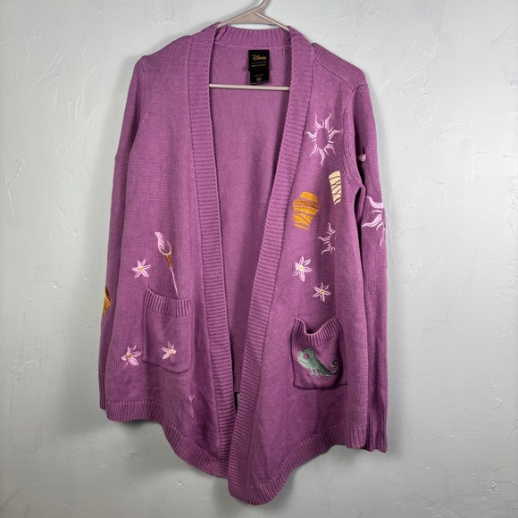 Her Universe | Sweaters | Her Universe Disney Tangled Icons Draped Pink ...
